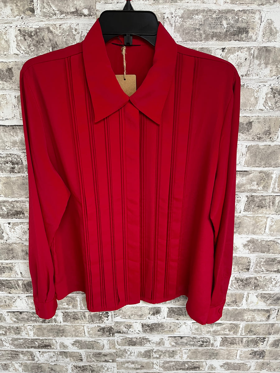 Red Blouse – Thrifty Tomboy Clothing